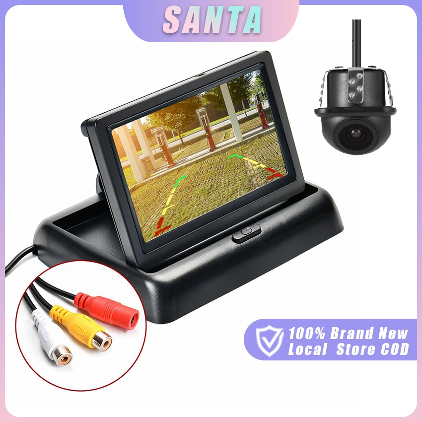 4.3 Inch TFT LCD Car Rear View Monitor Display Parking Rearview System ...