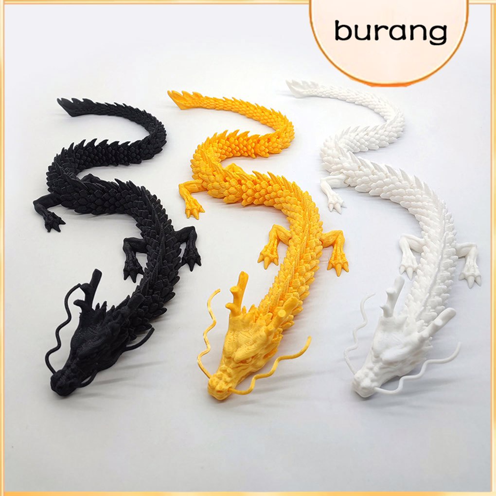 Exquisite Delicate 3D Printed Articulated Dragon Model For Collectors ...