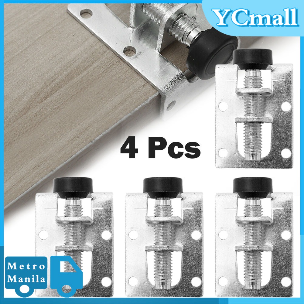 4pcs Furniture Heavy Duty Leveling Feet Adjustable Leveler Legs Side ...