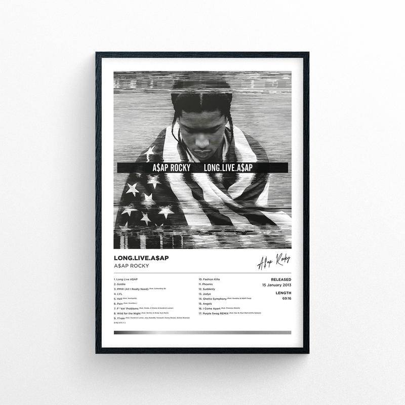 A$AP Rocky - Long Live Asap Poster Print - Unframed | Polaroid Style ...