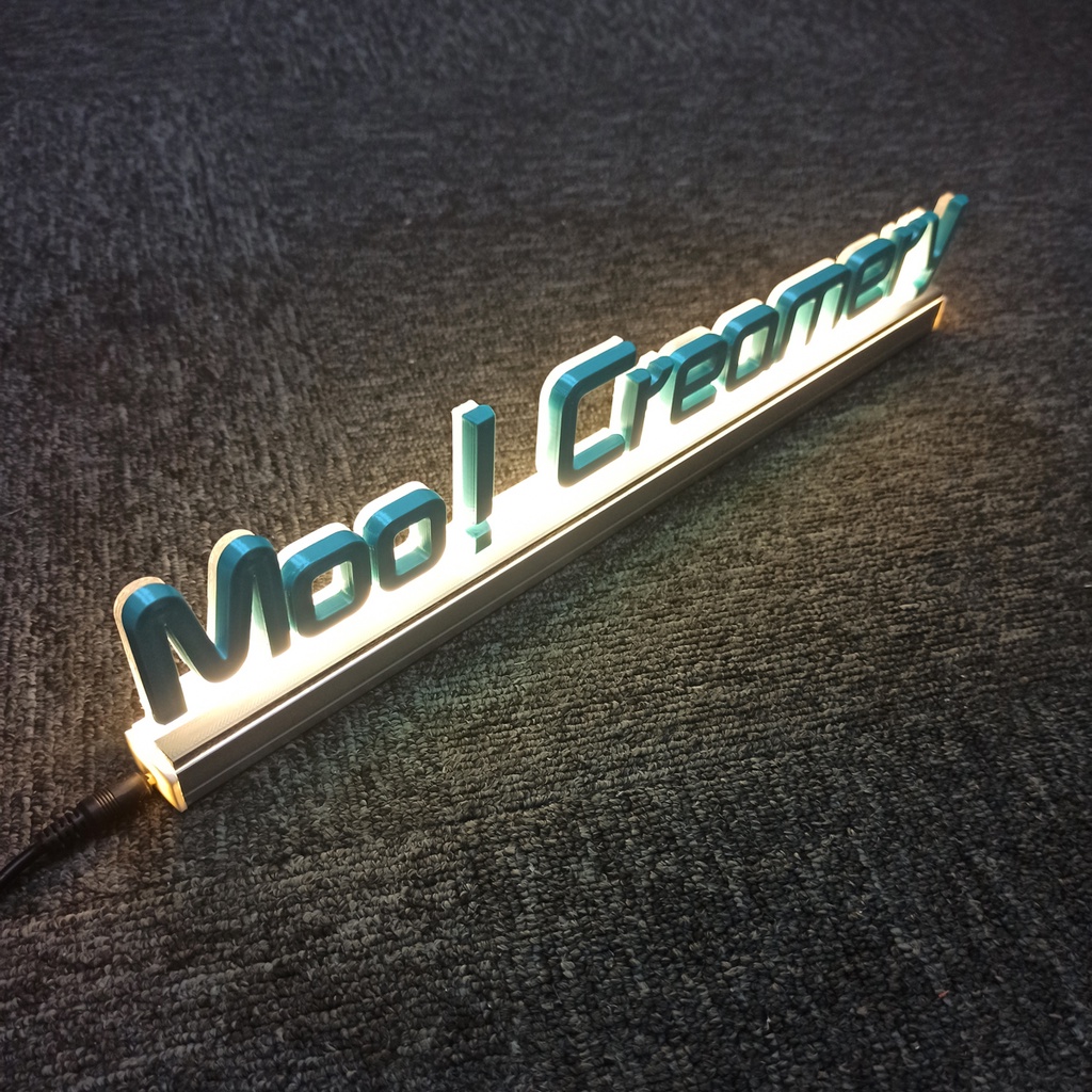 Customized Signboard Upgrade Lighting logo Sign Stand logo Sign Desktop ...