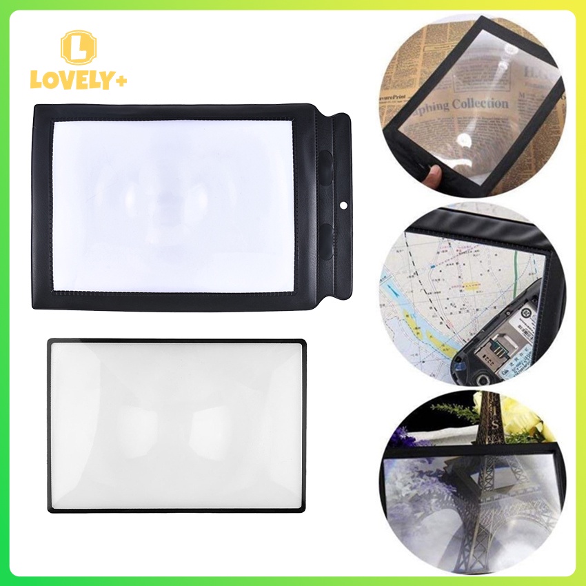 Magnifying Glass Reading Book Aid Lens Magnifying Glass for Reading A5 ...