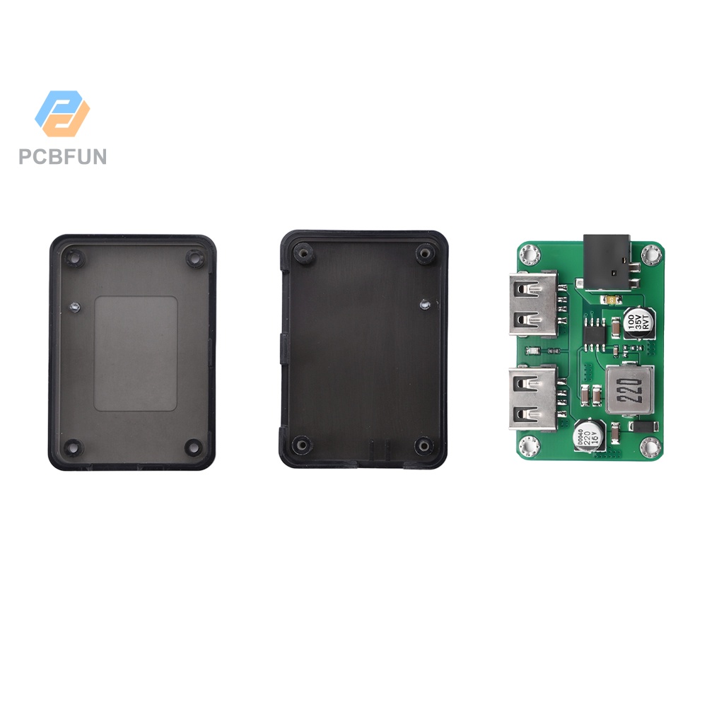 Pcbfun DC9V 12V 24V To 5V3A DC-DC Voltage Reduction Module Dual Usb ...