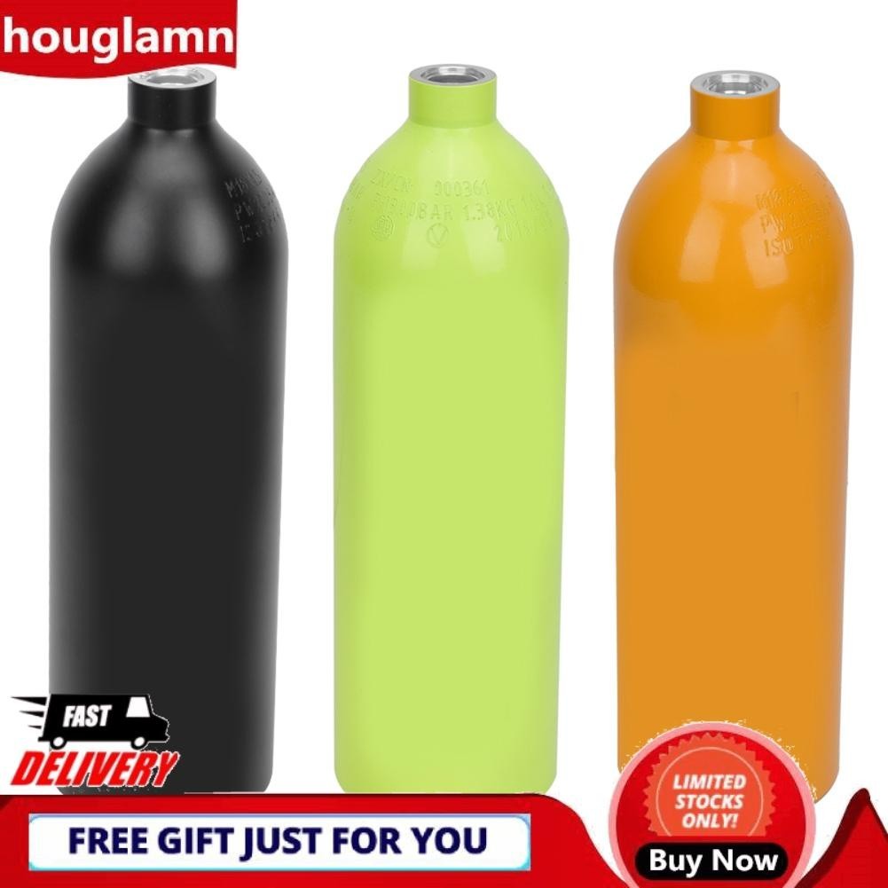 Houglamn 1L Mini Oxygen Tank 6061 Aviation Aluminum Diving Cylinder ...