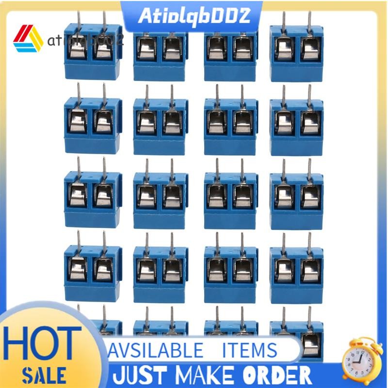 2-Pin Screw Terminal Block Connector 5.08mm Pitch Panel PCB Mount ...