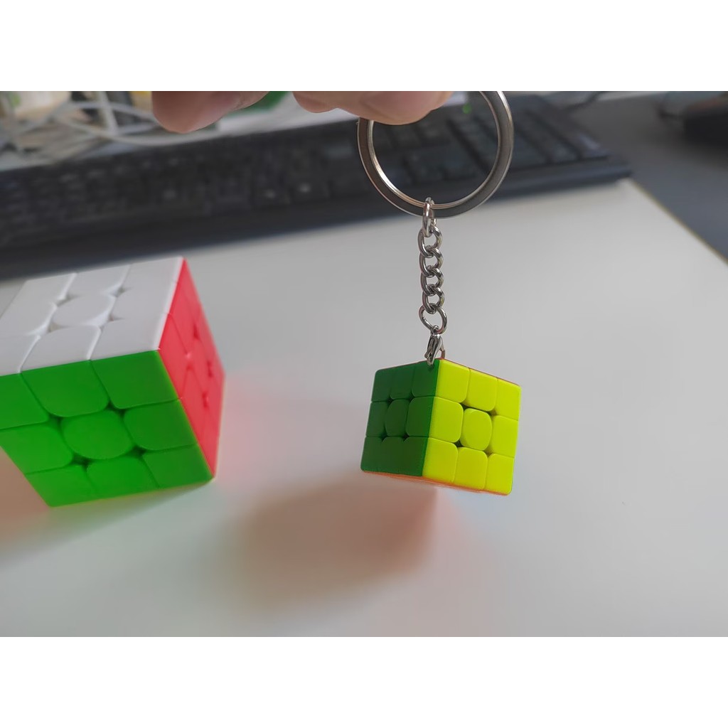 Mini Speed Cube Key Ring, 3x3 Keychain Cube Mini Original Magic Cube ...