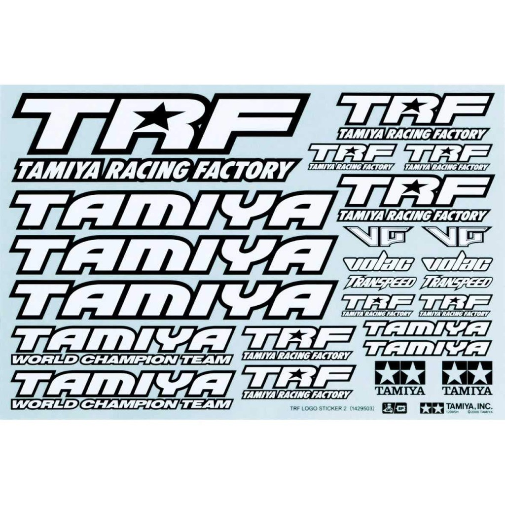 Tamiya TRF Series No.64 TRF Sticker C 42164 White [Direct from Japan ...