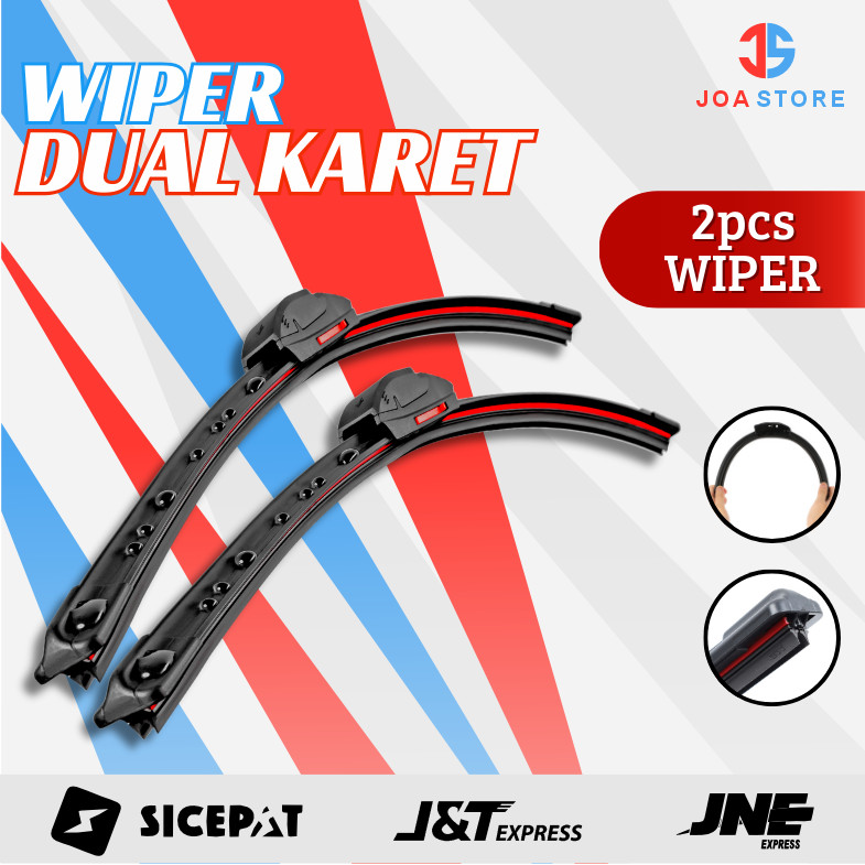 Dual Rubber Wiper - Suzuki Mega Carry Pickup - Dual Blade Frameless ...