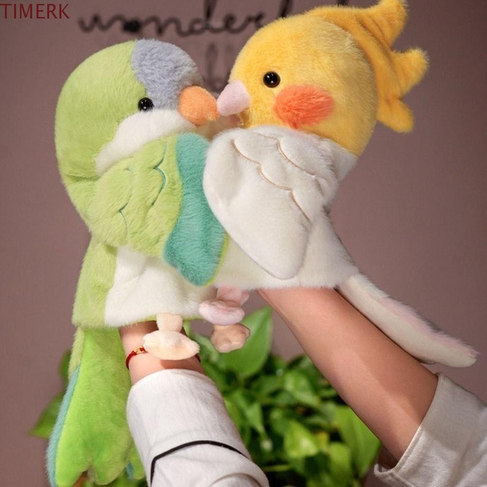 TIMERK Bird Soft Stuffed Toy Doll, Parent-child Interactive Cockatiel ...