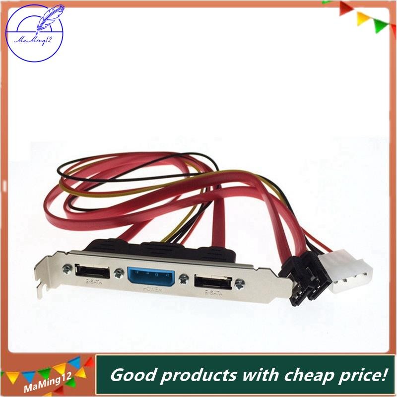 [MaMing] PC DIY SATA to ESATA and 4Pin IDE Molex Power PCI Bracket Slot ...