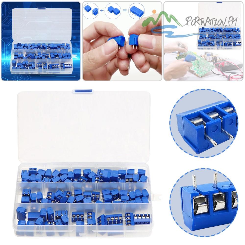 100Pcs KF301-2P KF301-3P KF301-4P PCB Mount Screw Terminal Block Connector 2 Pin 3 Pin 4Pin 5mm ...
