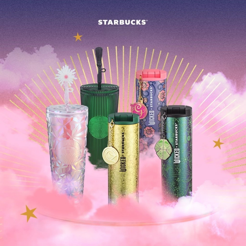Starbucks x Wicked 2024 Limited Edition Exclusive Cold Cups & Tumblers ...