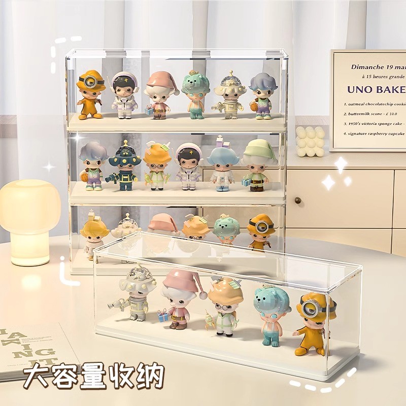 Pop Mart Transparent Acrylic Display Stand Hand-Made Storage Dustproof ...