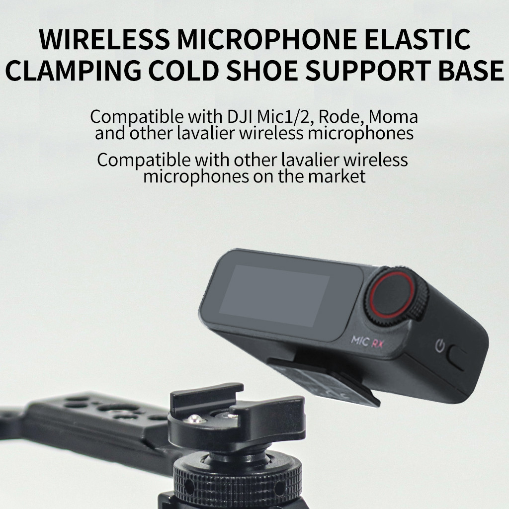 Camera Flash Wireless Microphone Support Cold Shoe Mount for DJI Mic ...