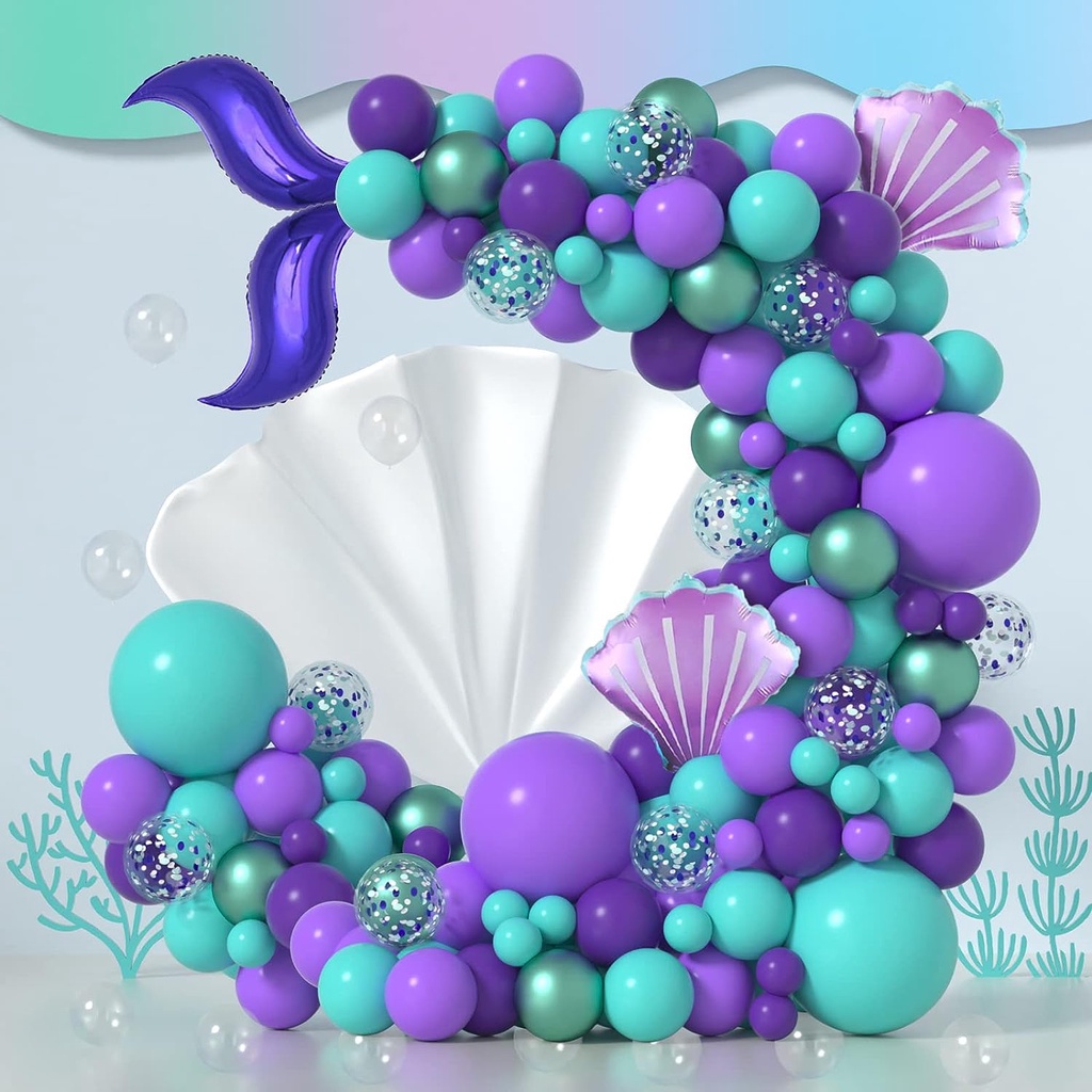 Mermaid Balloon Arch Kit Mermaid Party Decorations Mermaid Tail ...