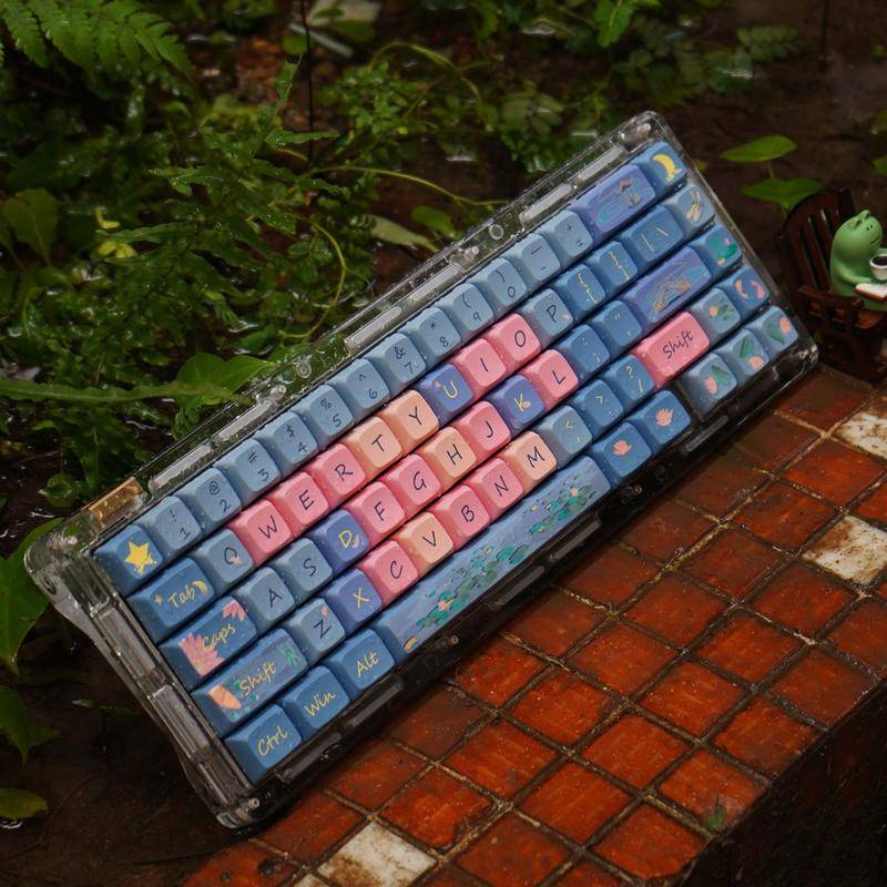 Lotus Frog Keycaps Set 126 Keys XDA Profile PBT Cross Axis Mechanical ...