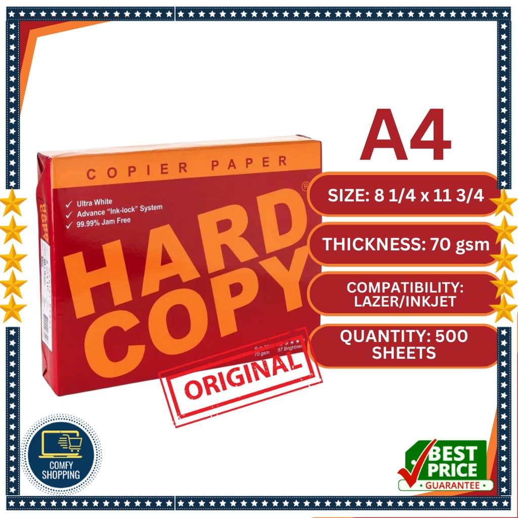 CSP Hard Copy Bond Paper (A4) 70gsm | Shopee Philippines