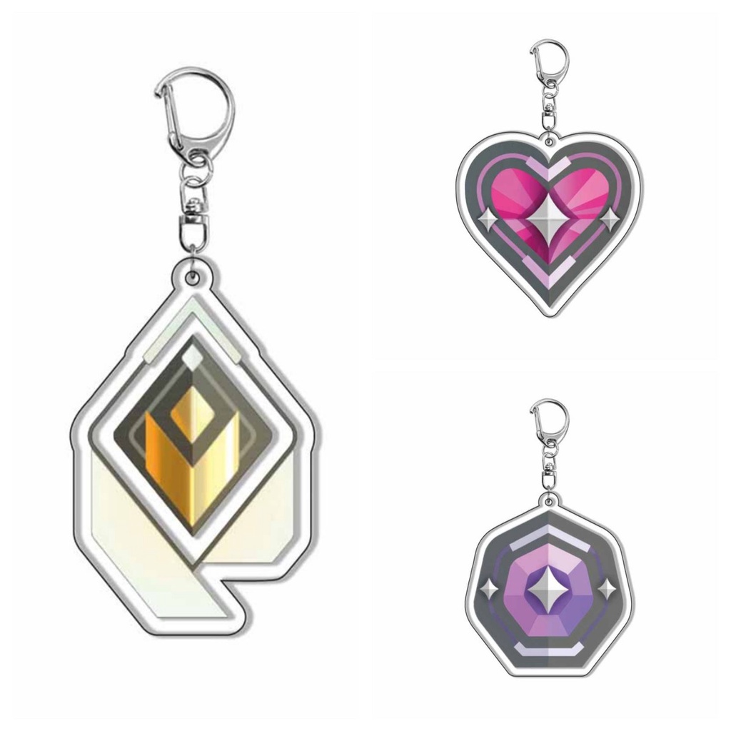 Fashion Anime Game Keychain Valorant Figures Astra Killjoy Jett Sova ...