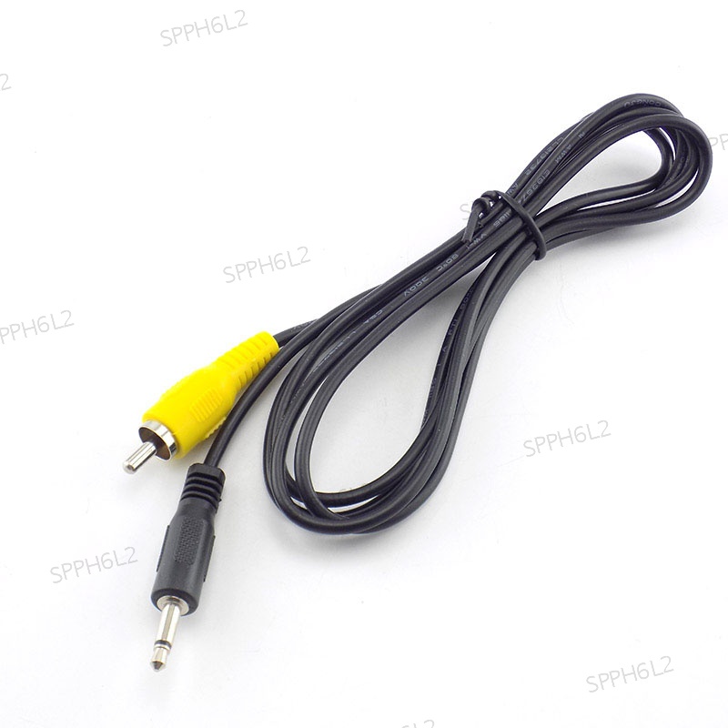 1.5M Audio Extension Cord 3.5mm 1/8" Mono Plug To Single RCA Male Jack ...