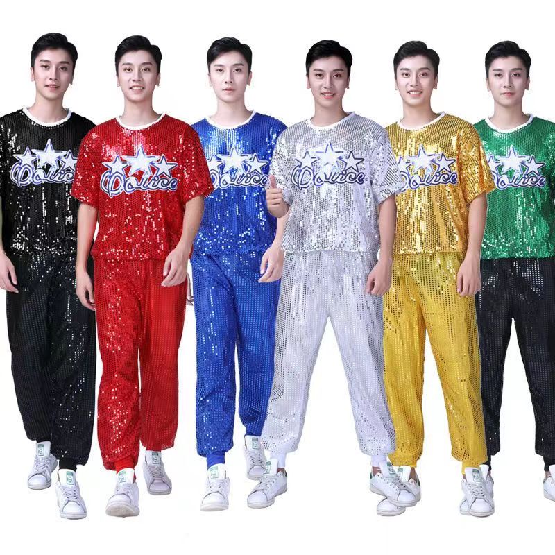 Modern Jazz Dance Costume Adult Costume Fitness Exercise Costume Sequin ...