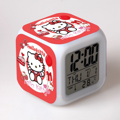 MINISO Cartoon Sanrio Colorful Alarm Clock Cinnamoroll Hello Kitty ...
