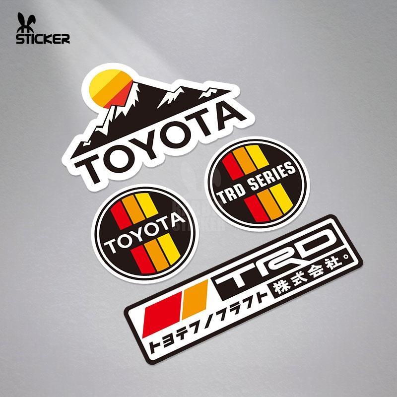 TOYOTA TRD decorative stickers LAND CRUISER Highlander CAMRY PRADO ...