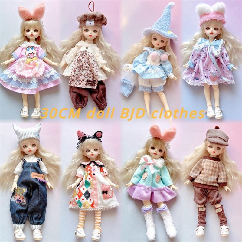 BJD Doll's Clothes Suit Fashion Dress Doll Accessories Suitable for 30 ...