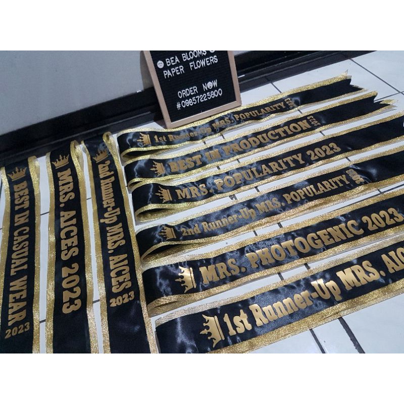 ♟Quality Customized event sash lining Female/Male | Shopee Philippines