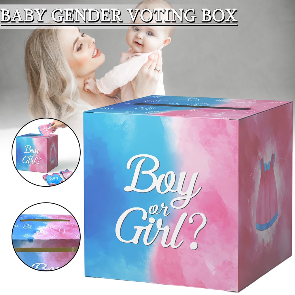 Baby Gender Reveal Ballot Box Baby Gender Game Baby Shower Game Party ...
