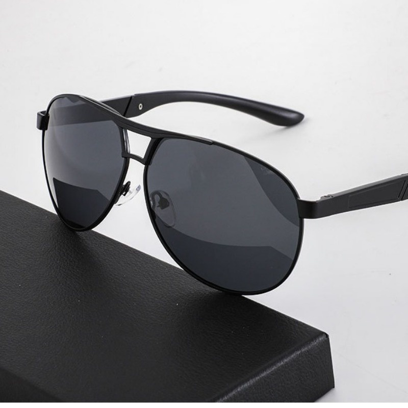Oversized metal polarized sunglasses Outdoor travel goggles Driving ...