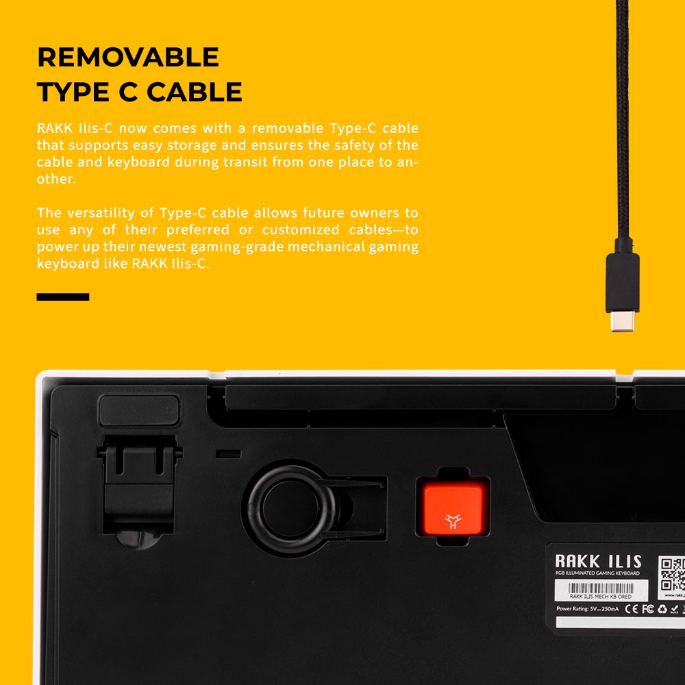 EasyPC | Rakk Ilis Type-c RGB Mechanical Keyboard | 96 Key Layout | 1 ...
