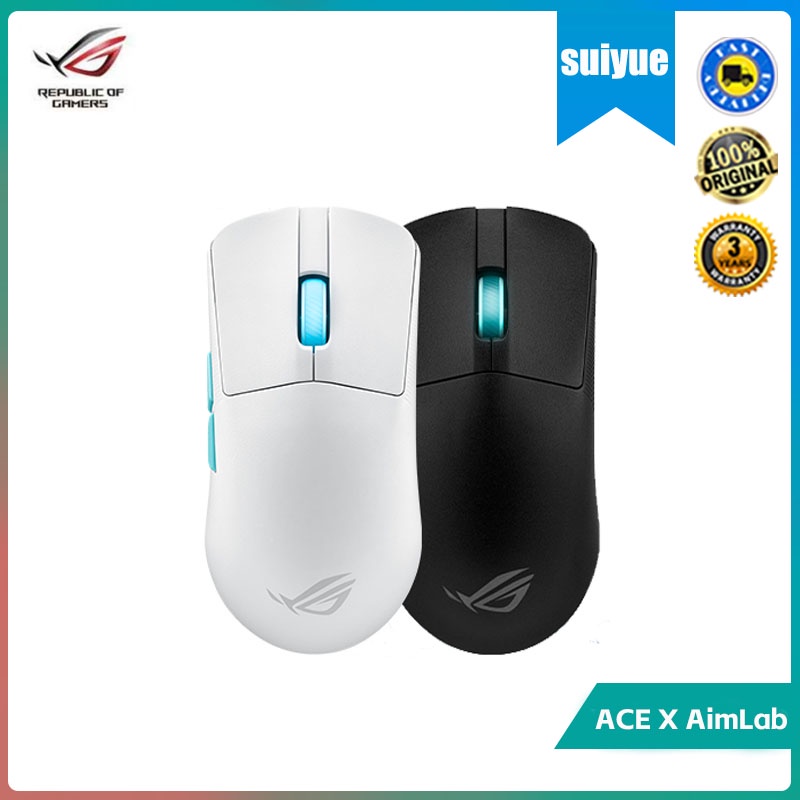 ROG Ace X Aimlab Wireless Mouse Bluetooth 2.4ghz Three Model 36000dpi ...