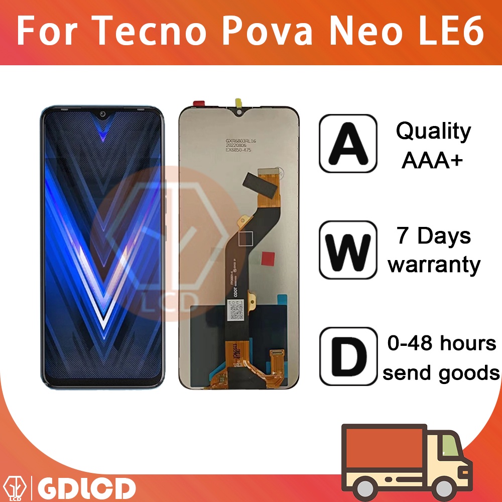 For Tecno Pova Neo LE6 LCD Touch Screen Digitizer Assembly Replacement ...