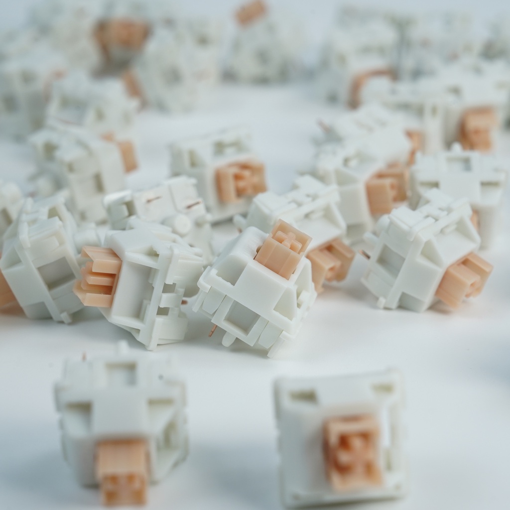 Outemu Cream Blue Pink Yellow Switches Lubed Mechanical Keyboard Switch ...