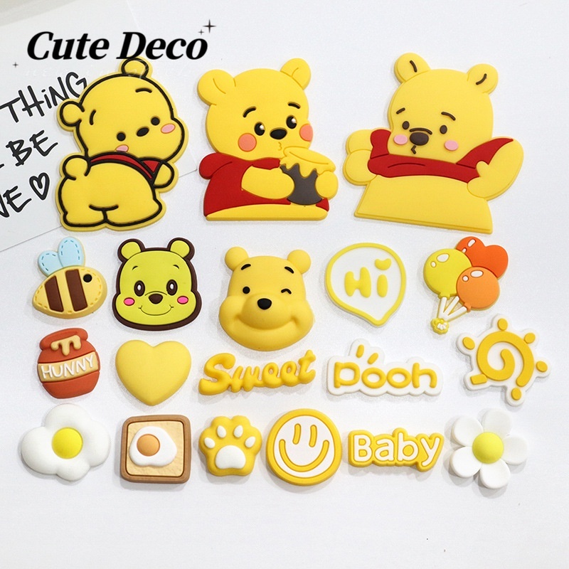 Winnie the Pooh Bee Jibbitz Charm Crocs Shoe Decoration PVC | Shopee ...