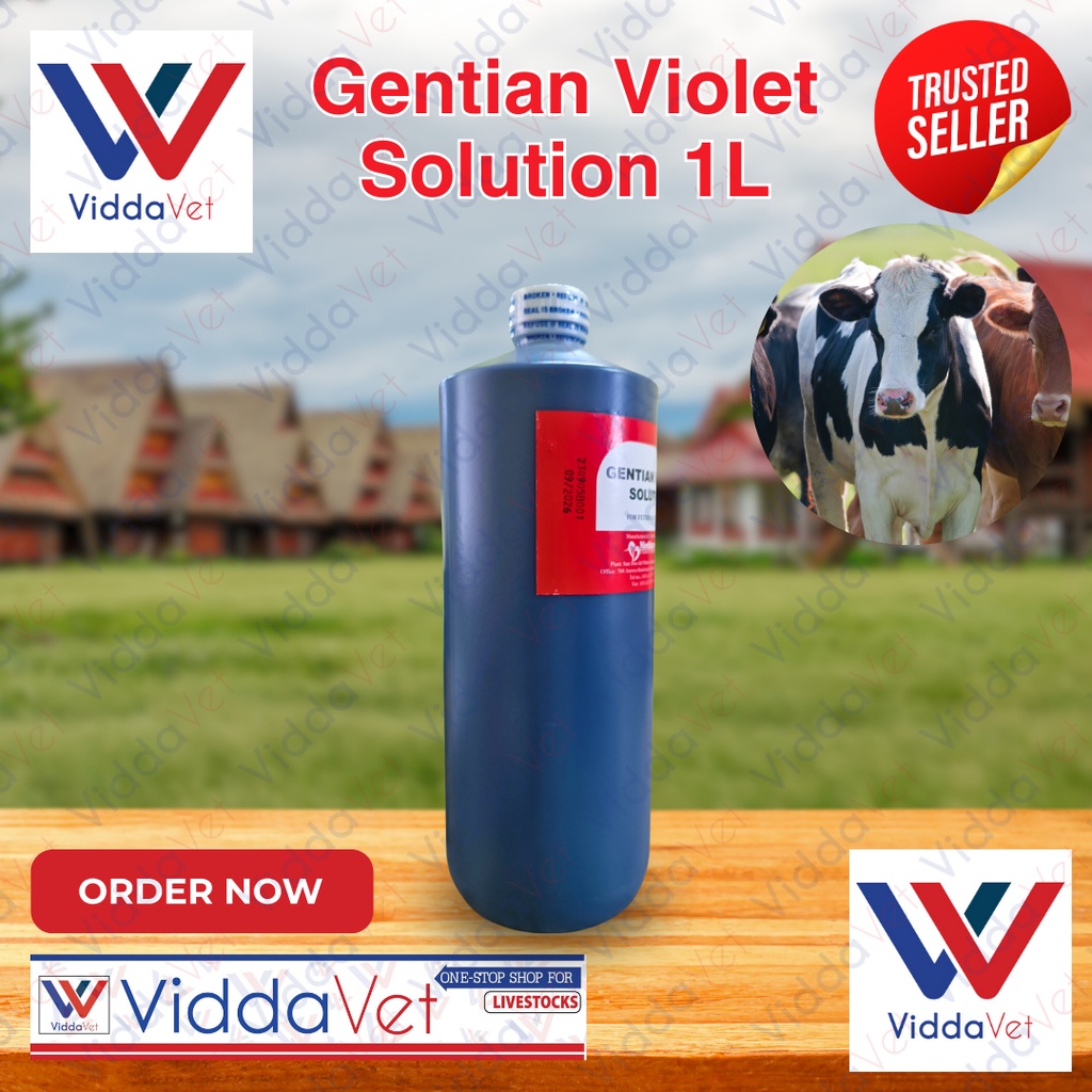 1 litter Gentian Violet solution antiseptic viddavet | Shopee Philippines