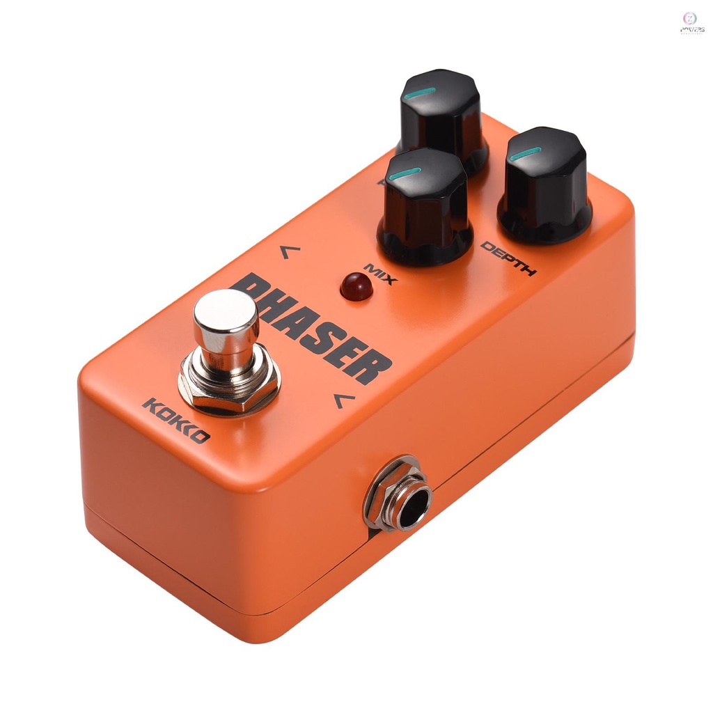 KOKKO Analog Phase Bypass PHASER Pedal Guitar Knobs with Mix Depth ...