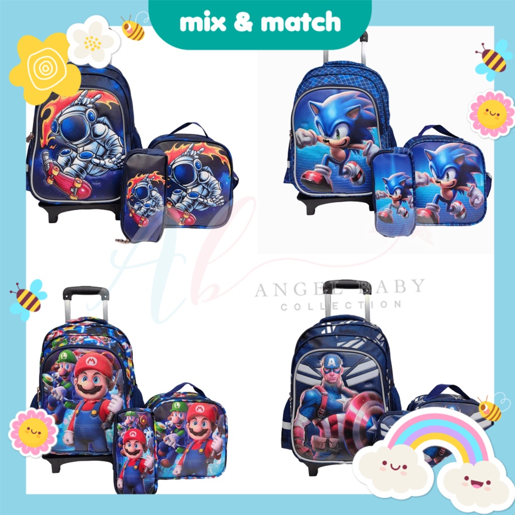 Angel Baby Kids Cartoon Mario Roblox Captain Sonic Trolley School ...