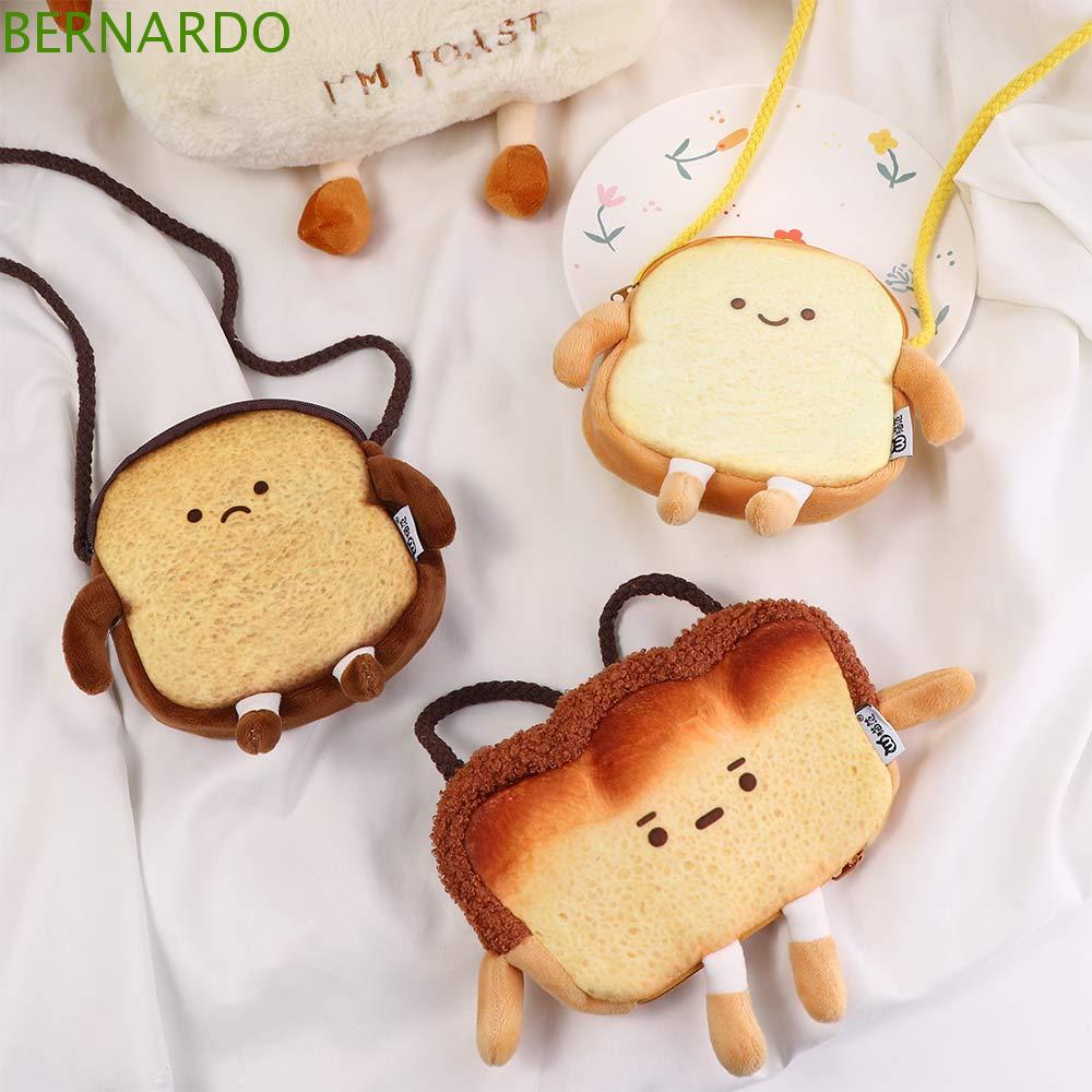 BERNARDO1 Casual Bread keychain Bag Small Mini Girl Shoulder Bag Toast ...