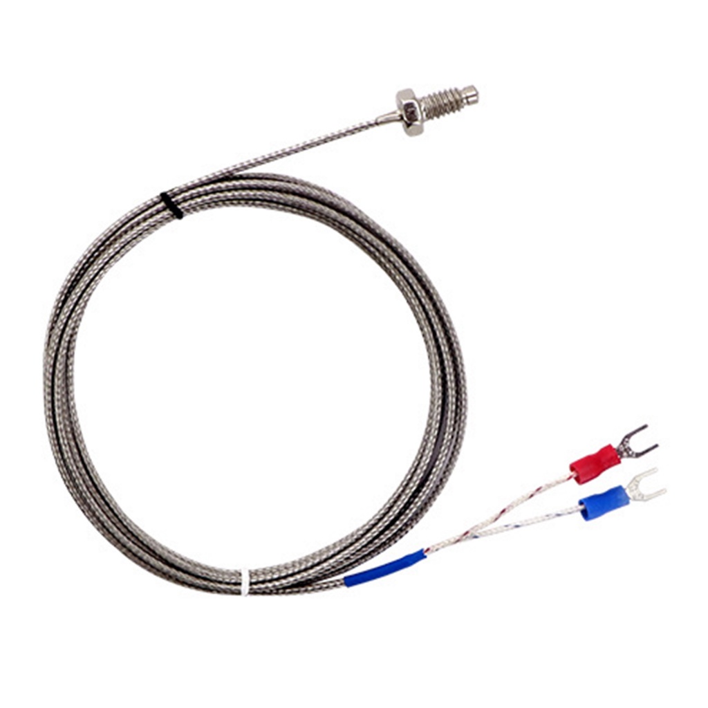 2/3/4/5m K Type Thermocouple Metric M6 Screw Probe Temperature Sensor ...