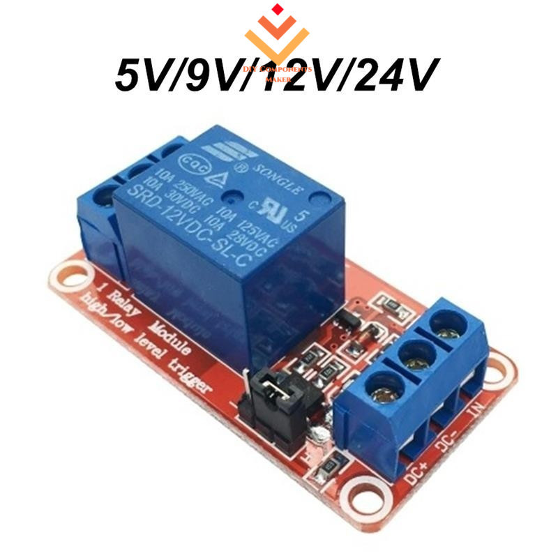 DC 5V/12V/24V 1 Channel Optocoupler Relay Module Support High and Low ...