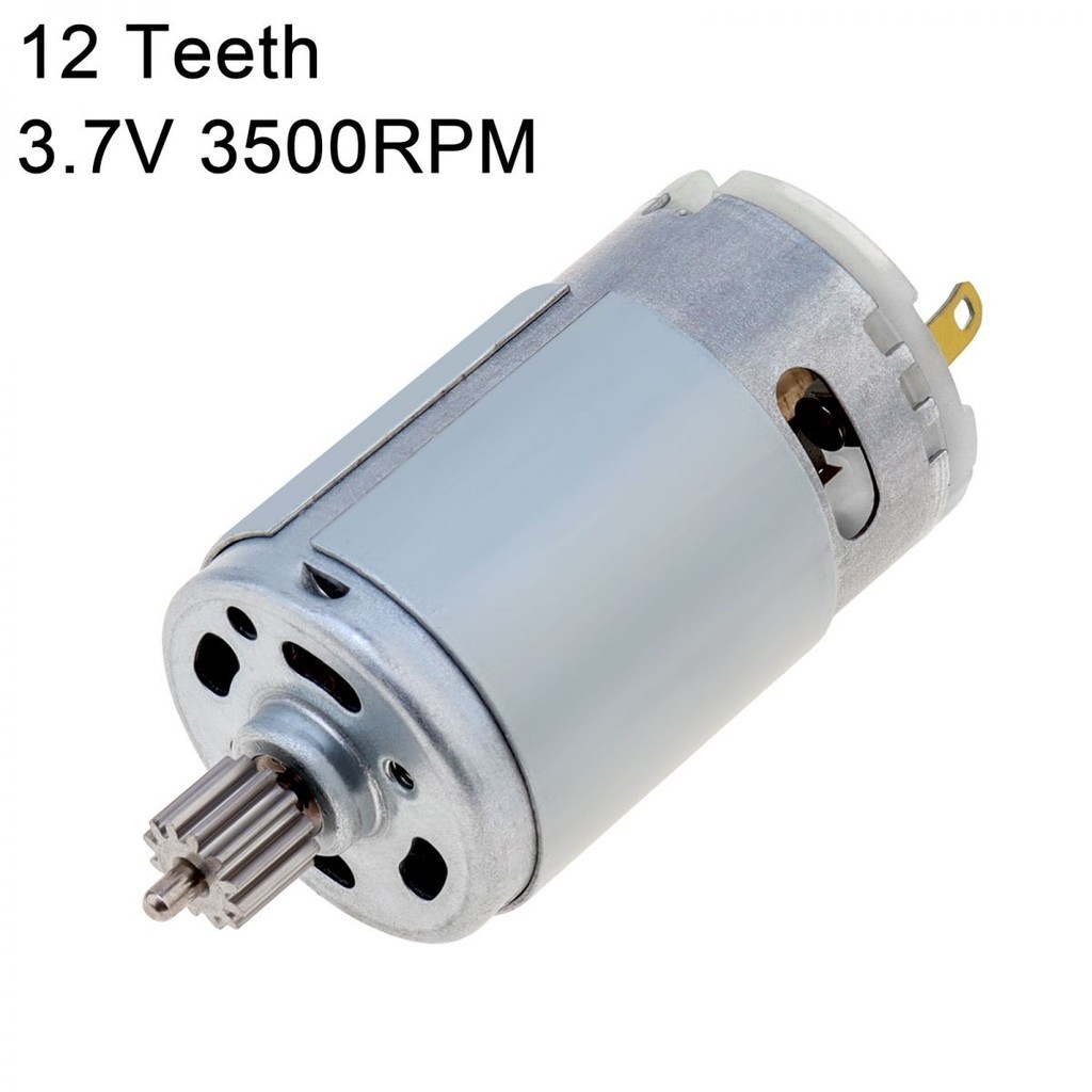 390 DC Motor 12 Teeth 3.7V 3500RPM High Speed Large Torque Mini Motor ...