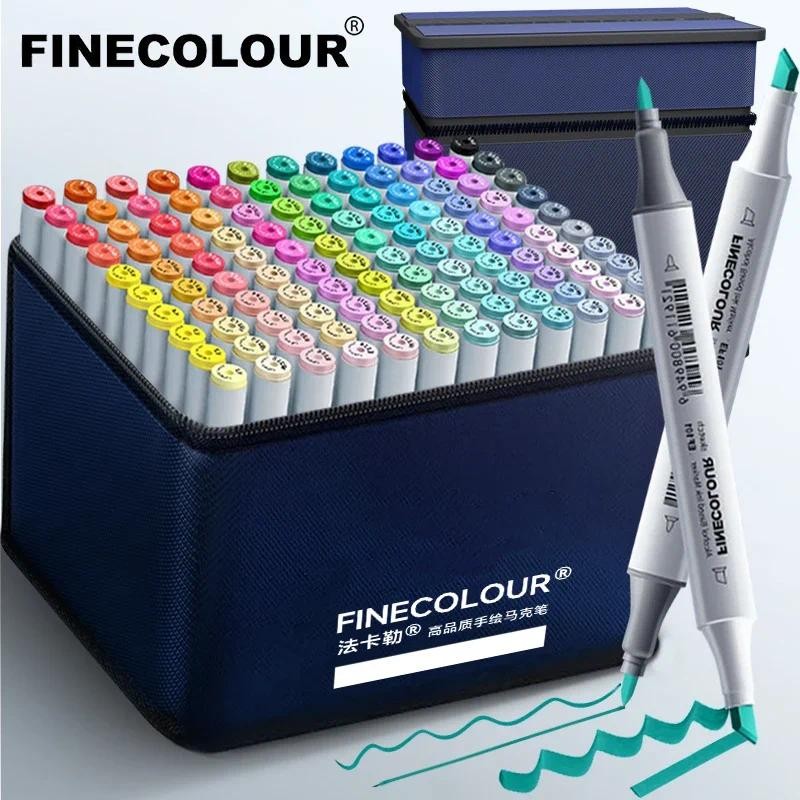 FINECOLOUR EF101 Alcohol Art Markers Marker Pen Set Color Refillable ...