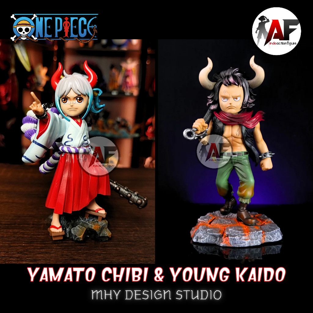 One Piece Action Figure Yamato Chibi & Young Kaido MHY Studio Recast ...