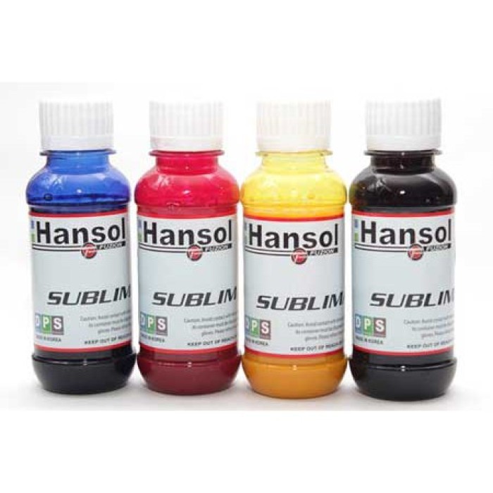 Hansol Sublimation Ink 1 Bottle CMYK Black | Cyan | Magenta | Yellow ...