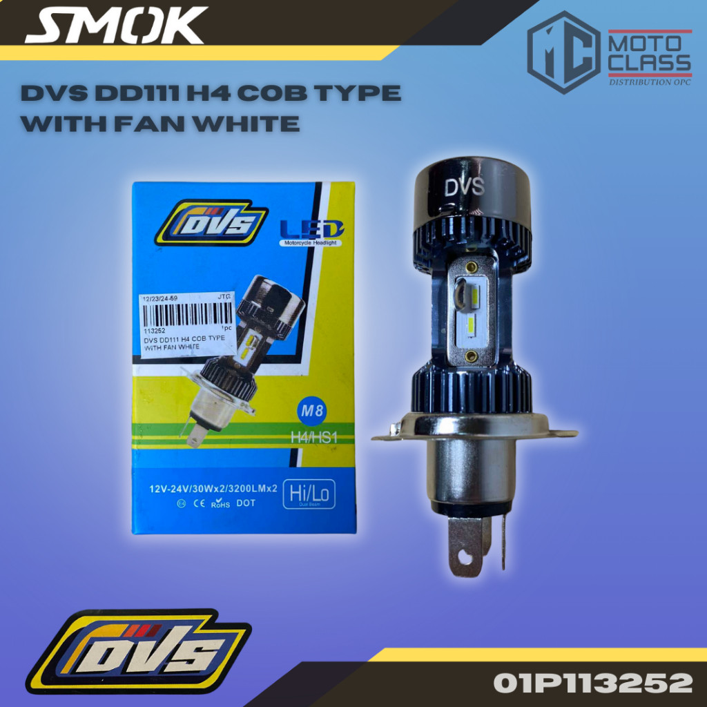 DVS MINI DRIVING LIGHT DD111 H4 COB TYPE WITH FAN WHITE | Shopee ...