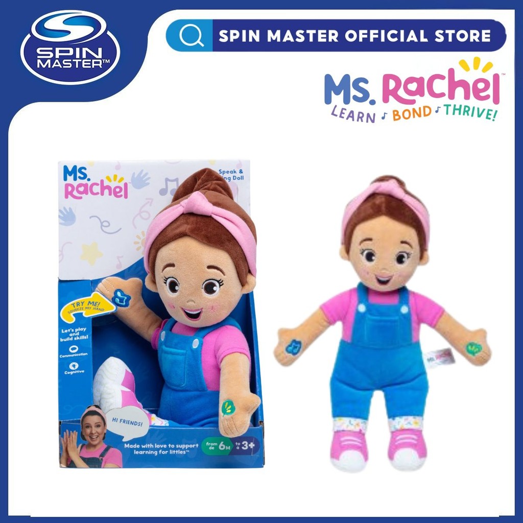Ms. Rachel Speak N Sing Doll A Cuddly Companion Singing for Kids Ages 1 ...
