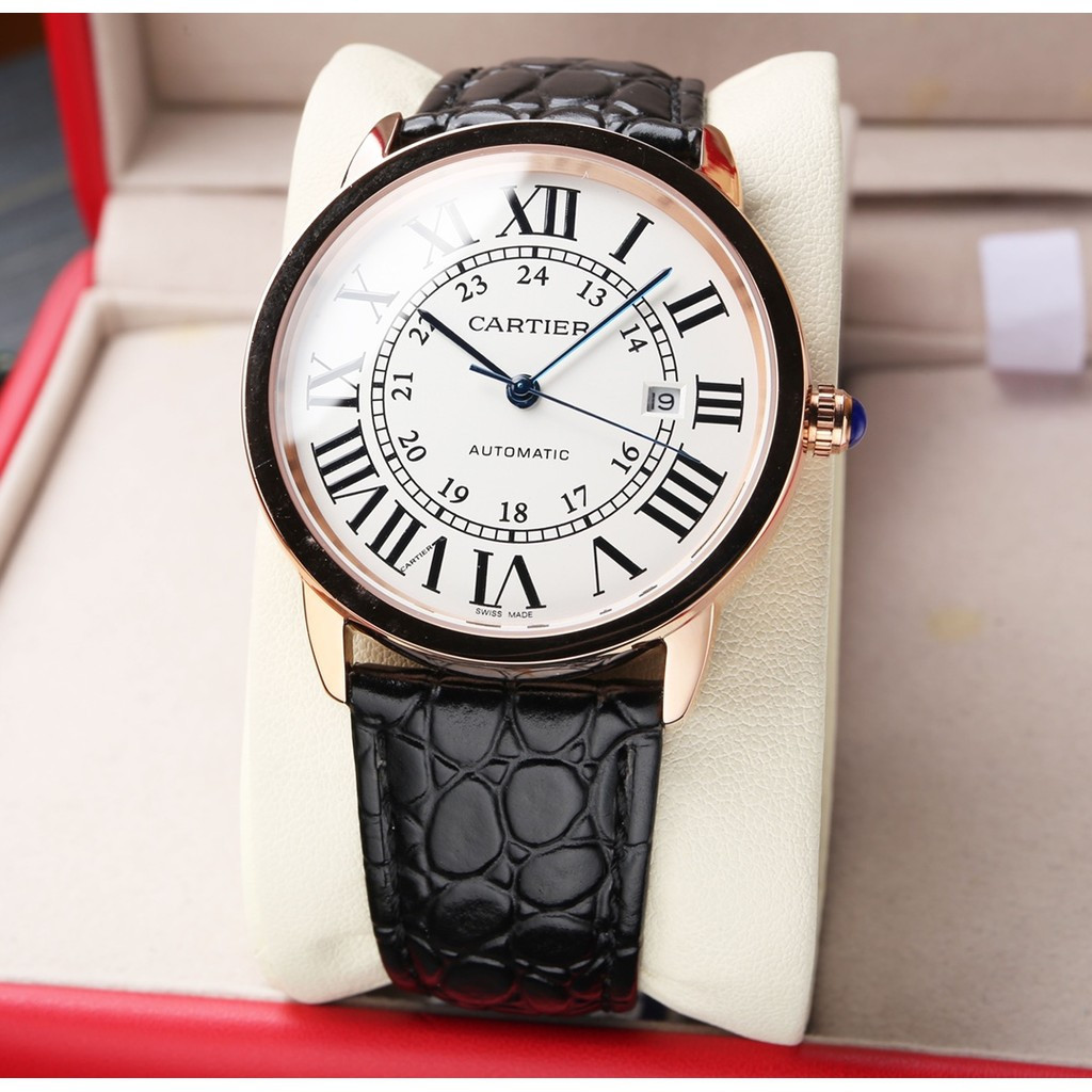 Cartier Ronde De Car*tier 42MM LD2 White Dial Men's Watch Simple Sports ...