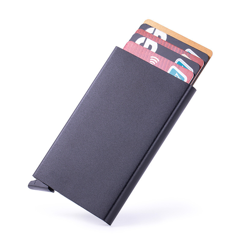 Aluminum alloy card box, RFID anti-theft card box, business card box ...