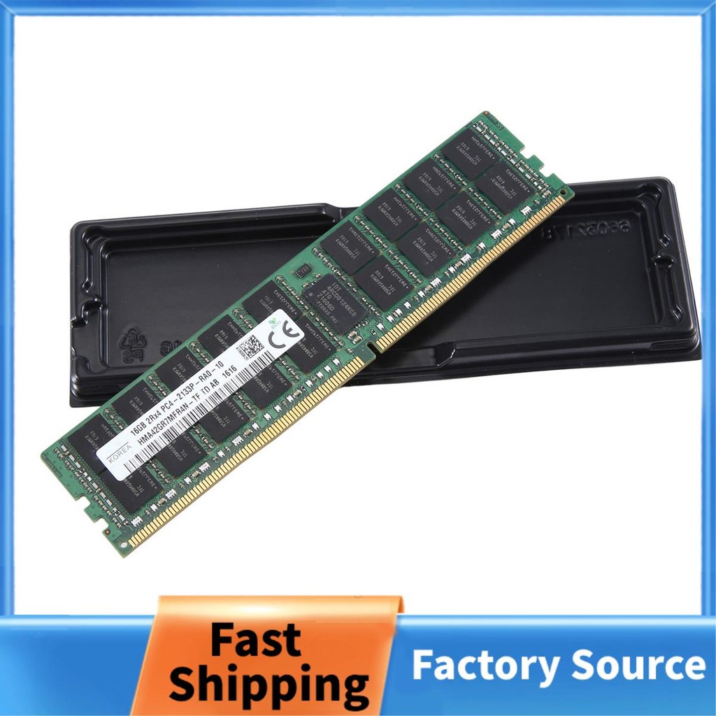 For 16GB DDR4 Server RAM Memory 2133Mhz PC4-17000 288PIN 2Rx4 RECC ...